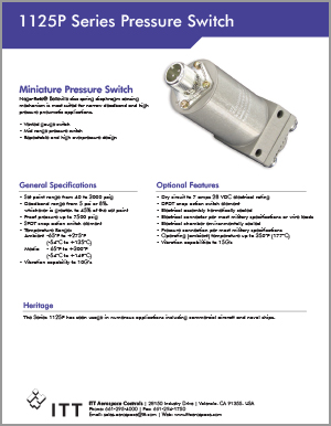 Data Sheets | ITT Aerospace