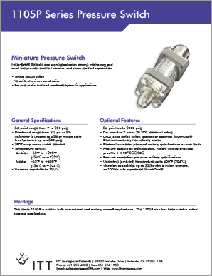 Data Sheets | ITT Aerospace