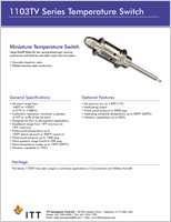 Data Sheets | ITT Aerospace